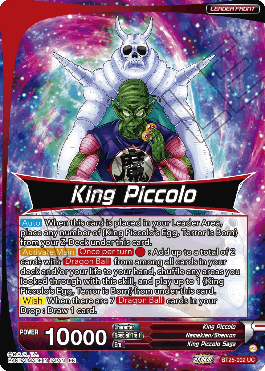 king piccolo | Created by Márk - DBS Deckplanet
