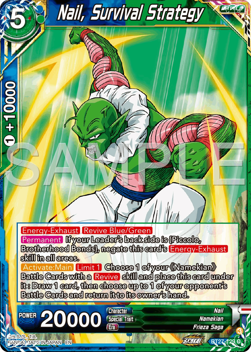 Revive Piccolo | Created by daluie - DBS Deckplanet