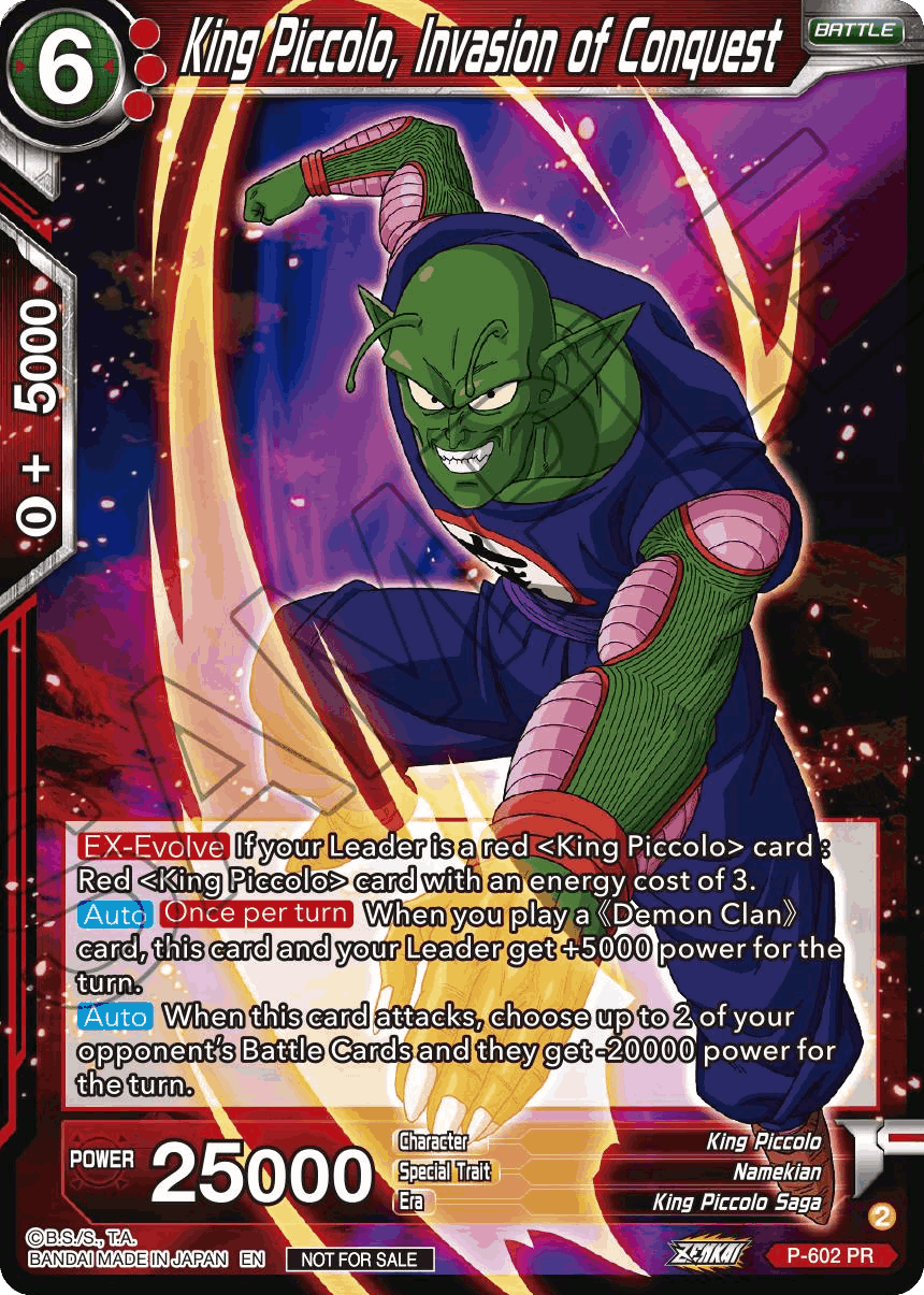 (False) King Piccolo | Created by turntostone - DBS Deckplanet